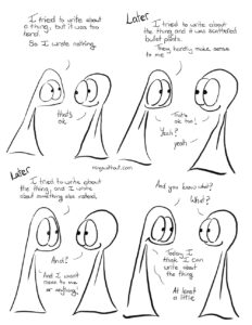 Write the Thing (Comic #734) - Things Without Arms and Without Legs